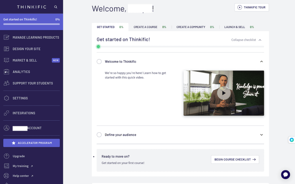How to Create Your First Online Course in Thinkific
