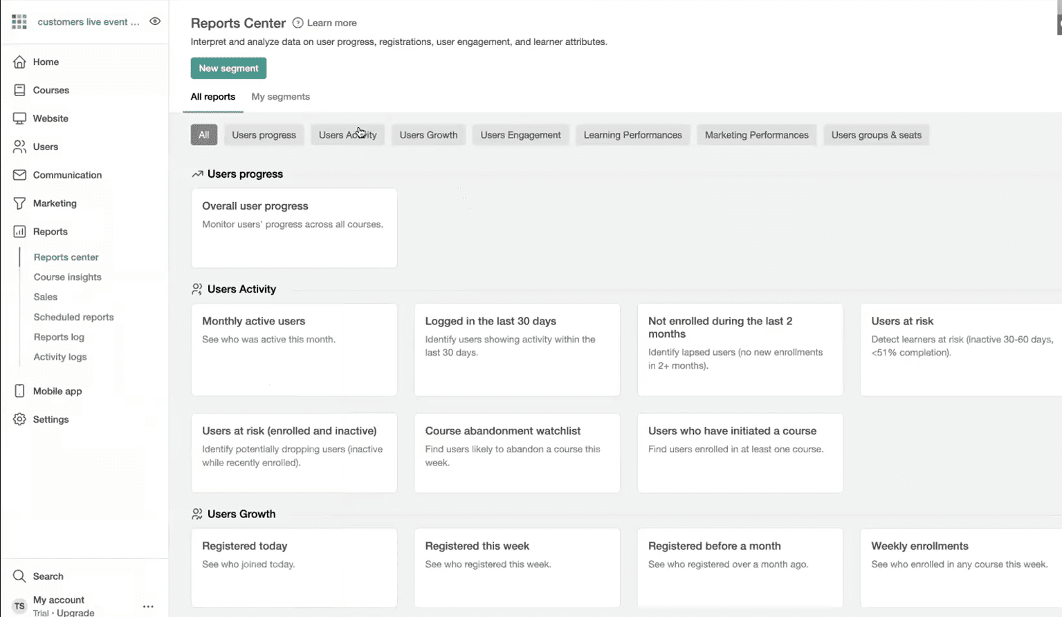 LearnWorlds Upgrade: A New User Interface